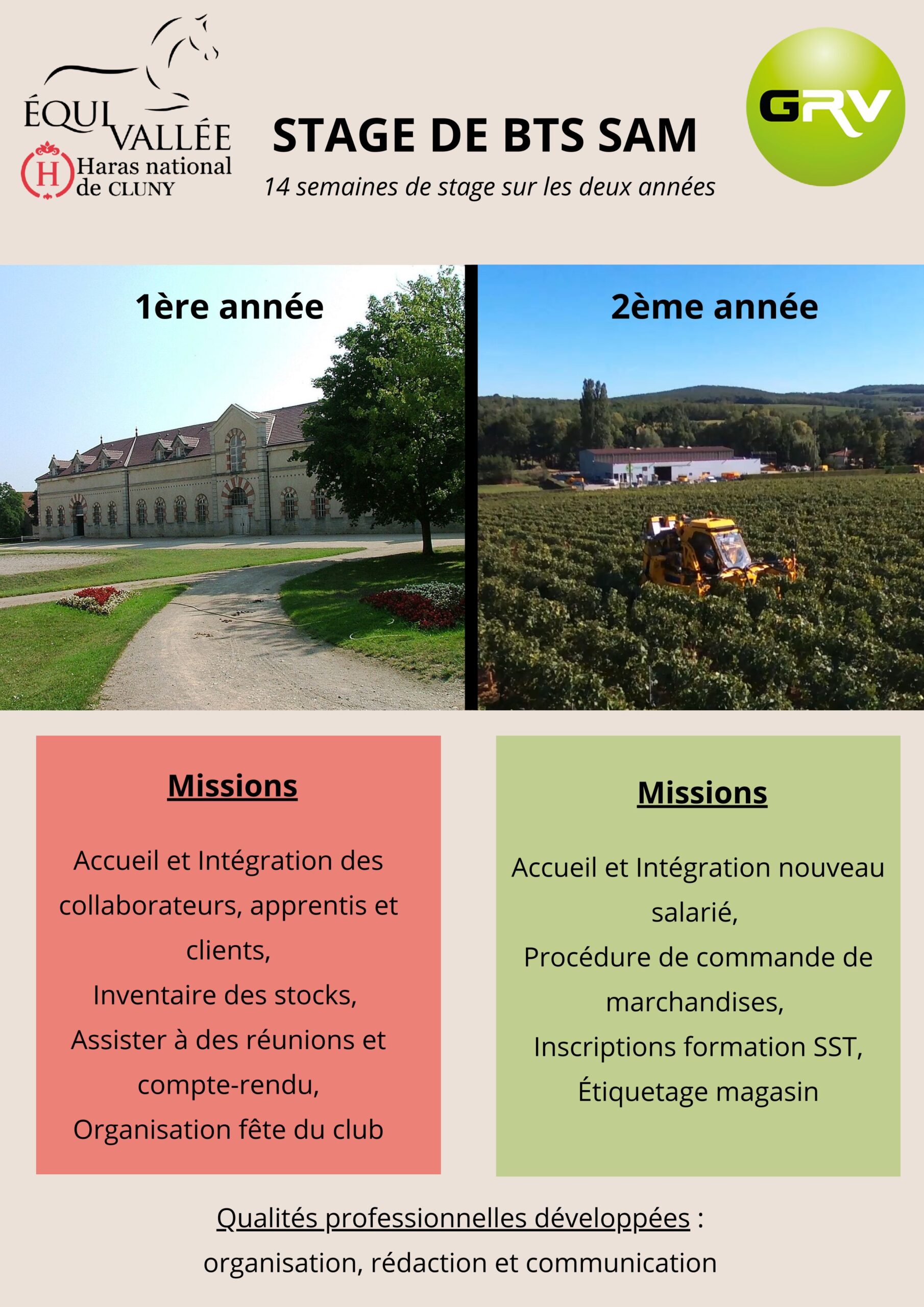 Exemples de stages